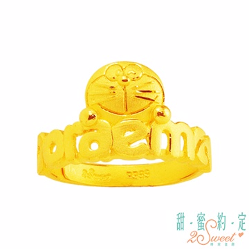 《Doraemon》熱情哆啦A夢 9999純金戒指 - PChome 24h購物