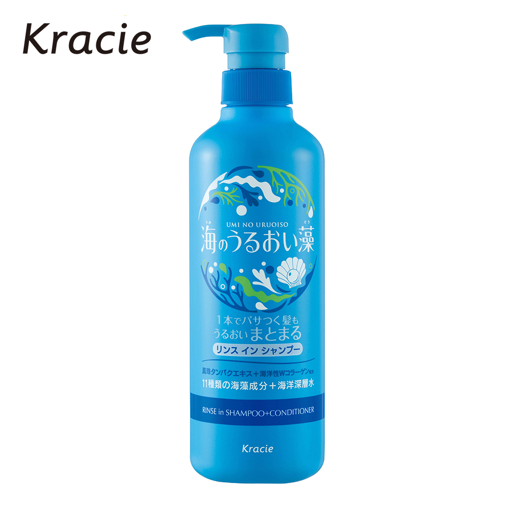 日本Kracie海潤藻雙效洗髮乳490ml - PChome 24h購物