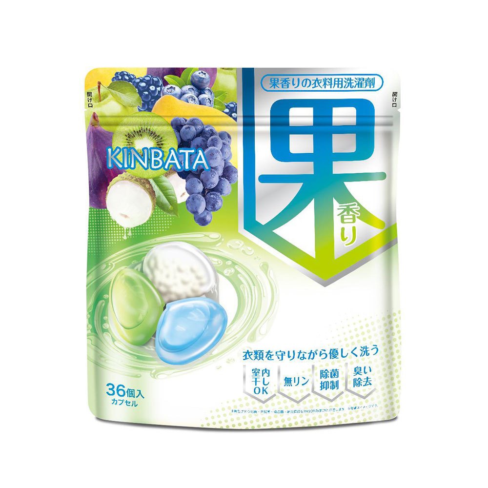 KINBATA 8倍速淨除螨香氛豆洗衣球-清新荔香(36粒入)360g - PChome 24h購物