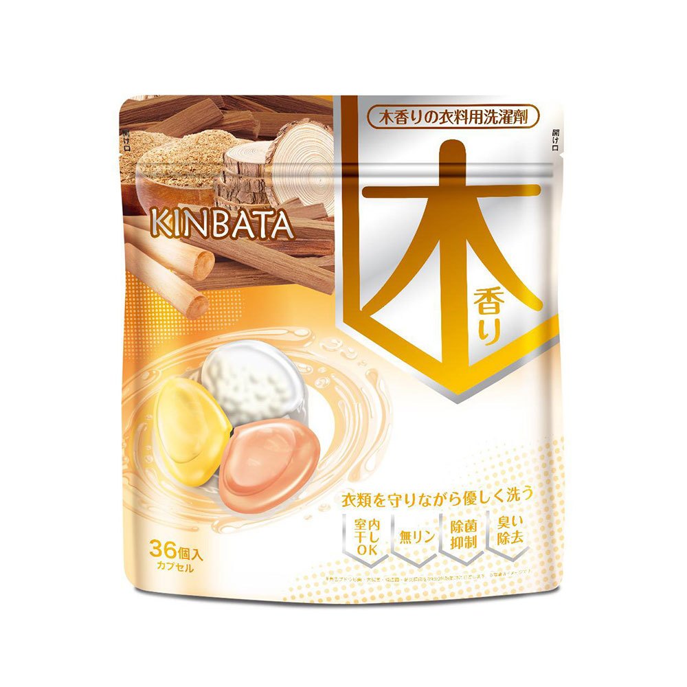 KINBATA 8倍速淨除螨香氛豆洗衣球-木質香(36粒入)360g - PChome 24h購物