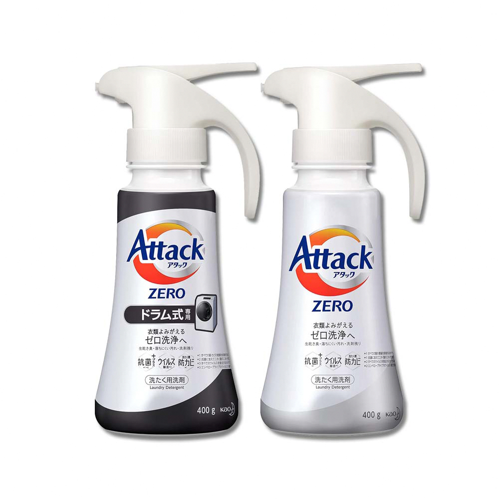 日本KAO花王-Attack ZERO洗衣精400g/瓶 - PChome 24h購物