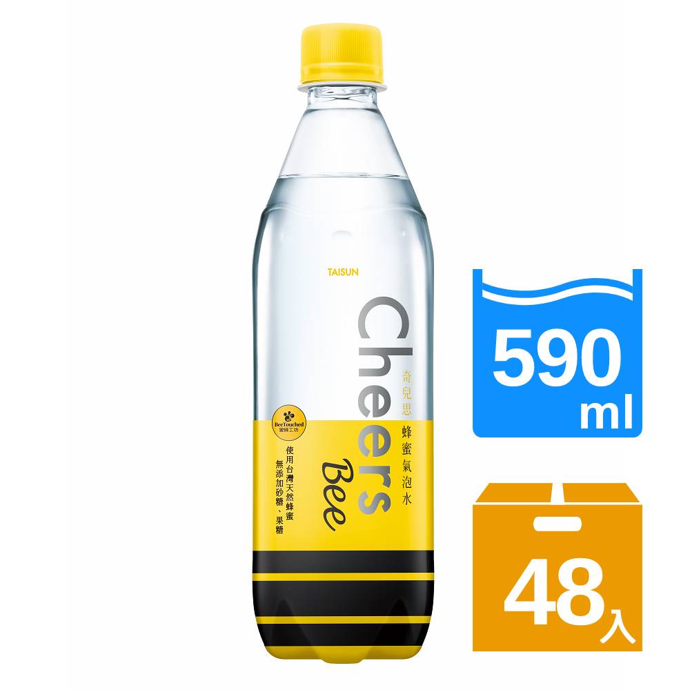 Cheers Bee 蜂蜜氣泡水 590ml(24入X2箱) - PChome 24h購物