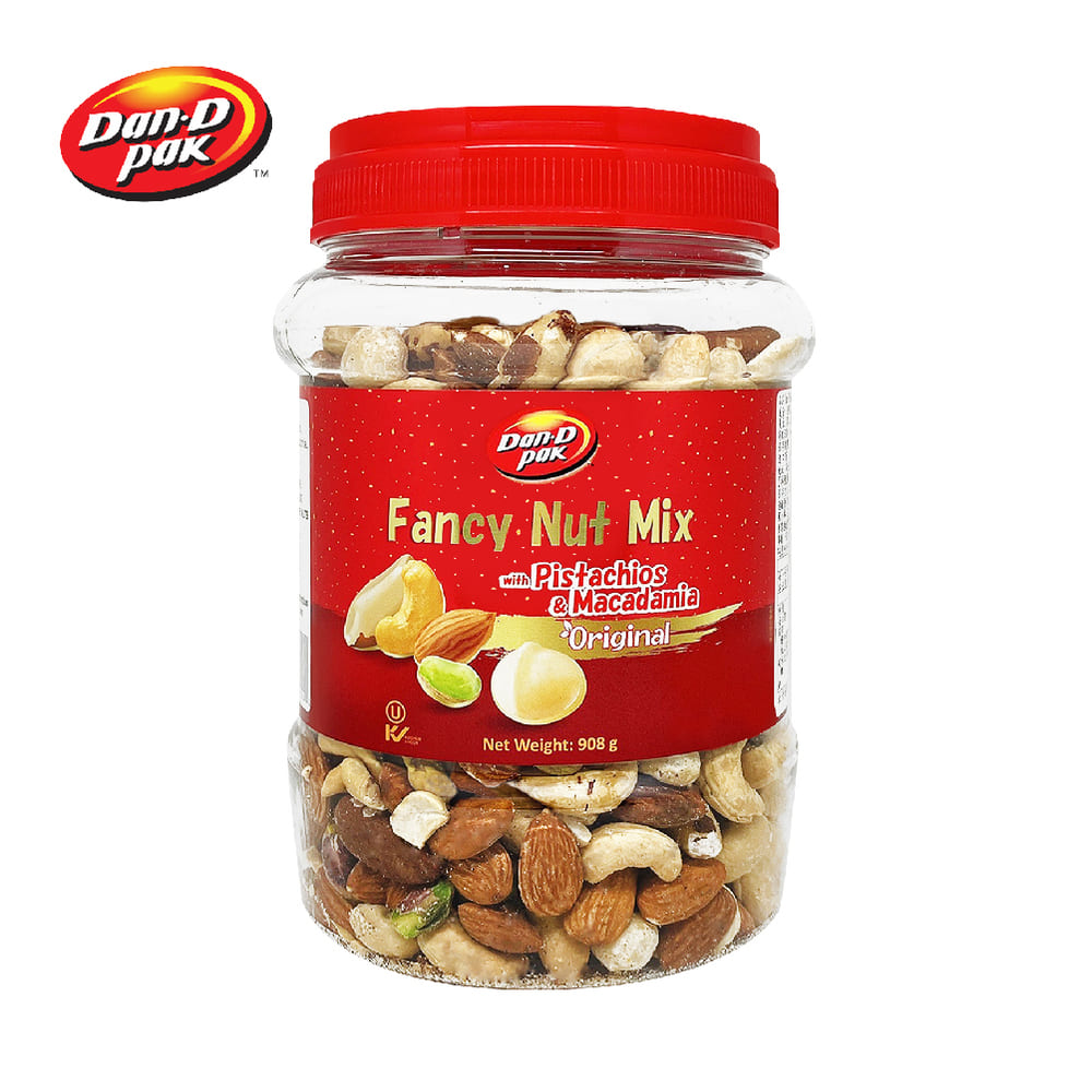 【Dan-D Pak 丹帝】頂級綜合五堅果_原味輕烘焙 (腰果、杏仁、巴西堅果、夏威夷豆、開心果) 908g/罐 - PChome 24h購物