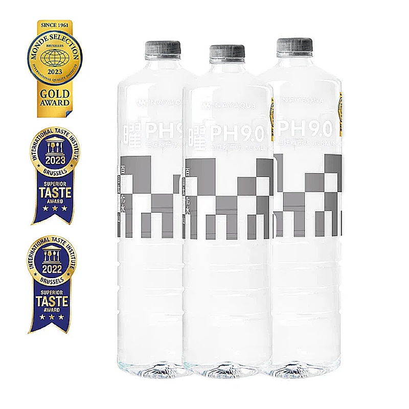【NAYAQUA】曜 pH9.0鹼性離子(600mlx24入/1500mlx12入)X2箱輕盈順滑, 尾韻回甘 - PChome 24h購物