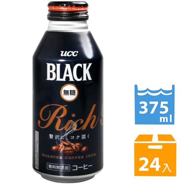 UCC RICH黑咖啡 (375ml*24入) - PChome 24h購物