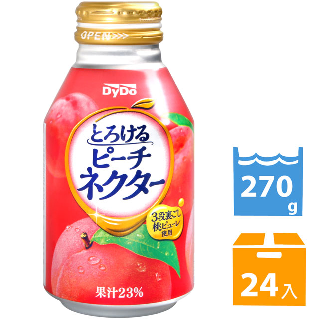 DYDO 水蜜桃風味果汁 (270g*24入) - PChome 24h購物