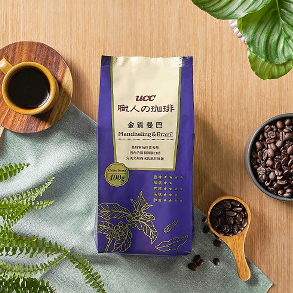 UCC 職人 珈琲-金質曼巴咖啡豆 400g - PChome 24h購物