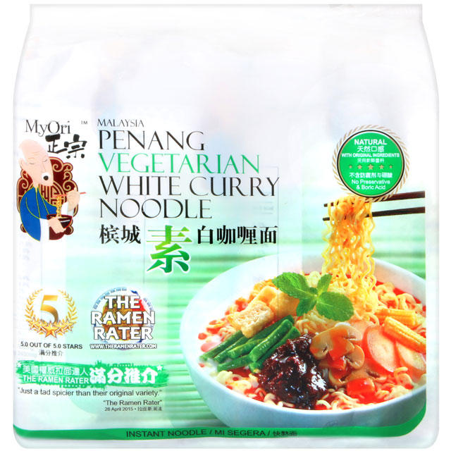 MYORI 檳城白咖喱麵-四袋入 (380g) - PChome 24h購物
