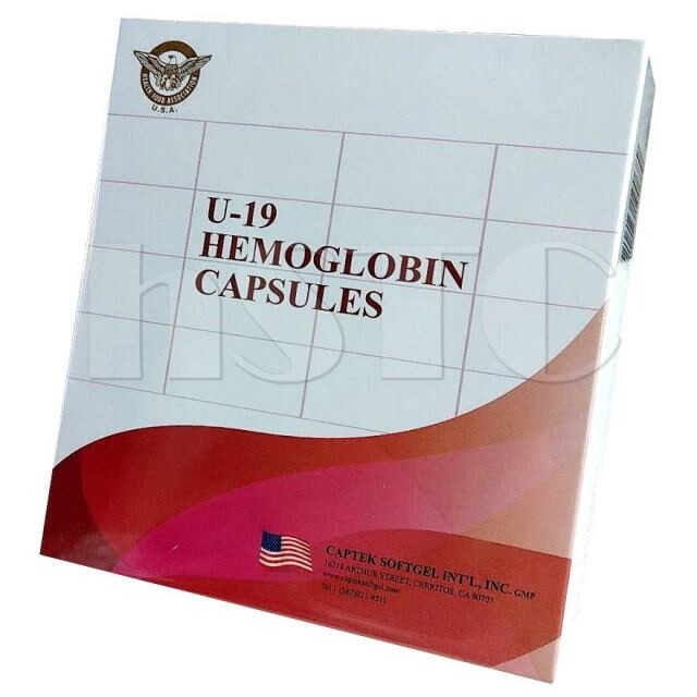 U-19 HEMOGLOBIN HERB CAPSULES 血紅素膠囊 120粒/盒 - PChome 24h購物