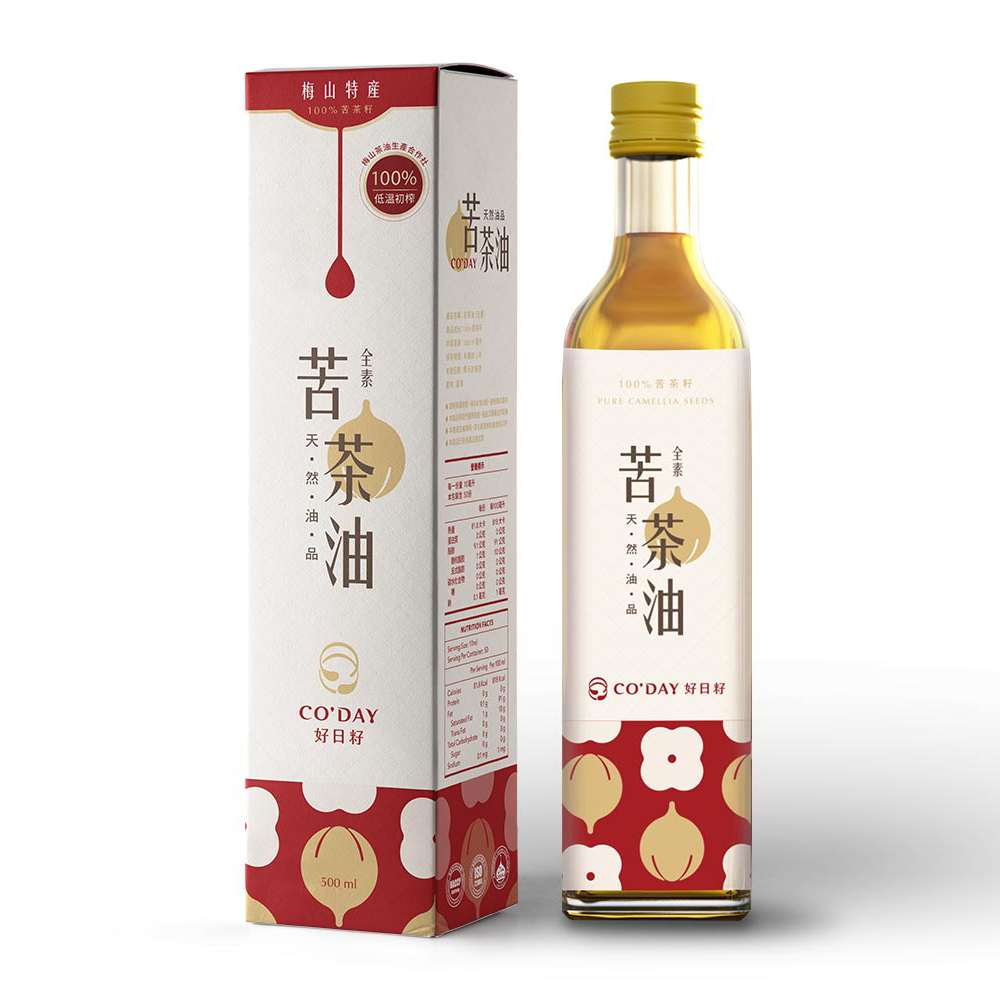 好日籽100%鮮榨苦茶油500mlx2 - PChome 24h購物