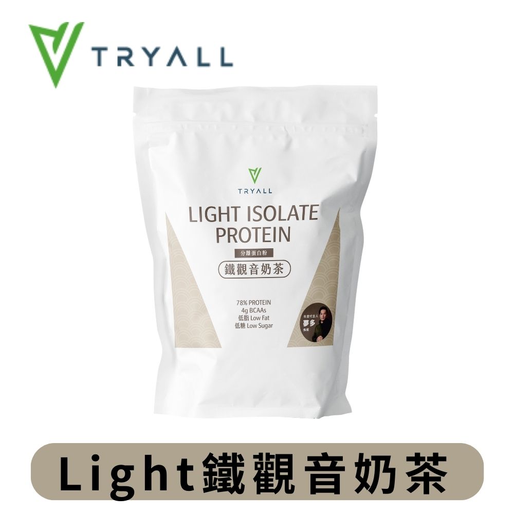 [台灣 Tryall] Light分離蛋白粉-鐵觀音奶茶 (500g/包) - PChome 24h購物