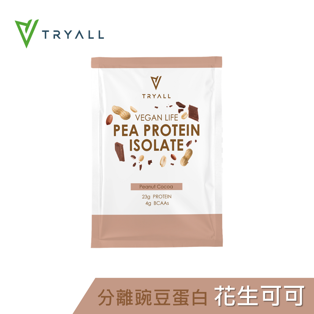 [台灣 Tryall] 分離豌豆蛋白-花生可可 (30g/袋) - PChome 24h購物