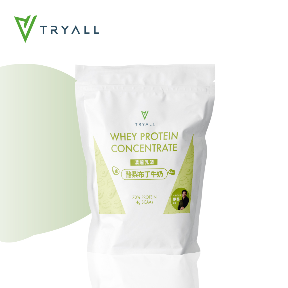 [台灣 Tryall] 濃縮乳清蛋白粉-酪梨布丁牛奶(500g/袋) - PChome 24h購物
