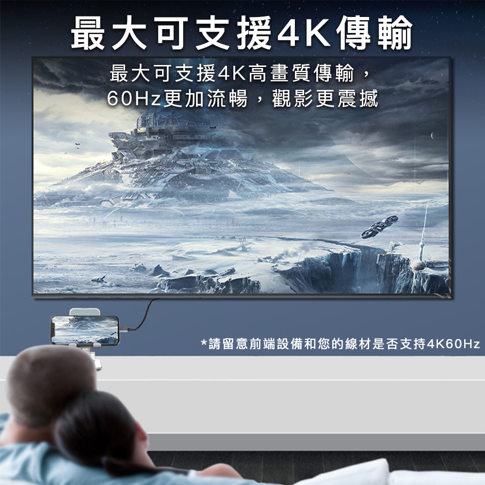 【魔宙】新版可支援Type-c母轉HDMI規格4K 60Hz 100W影音轉接頭 - PChome 24h購物