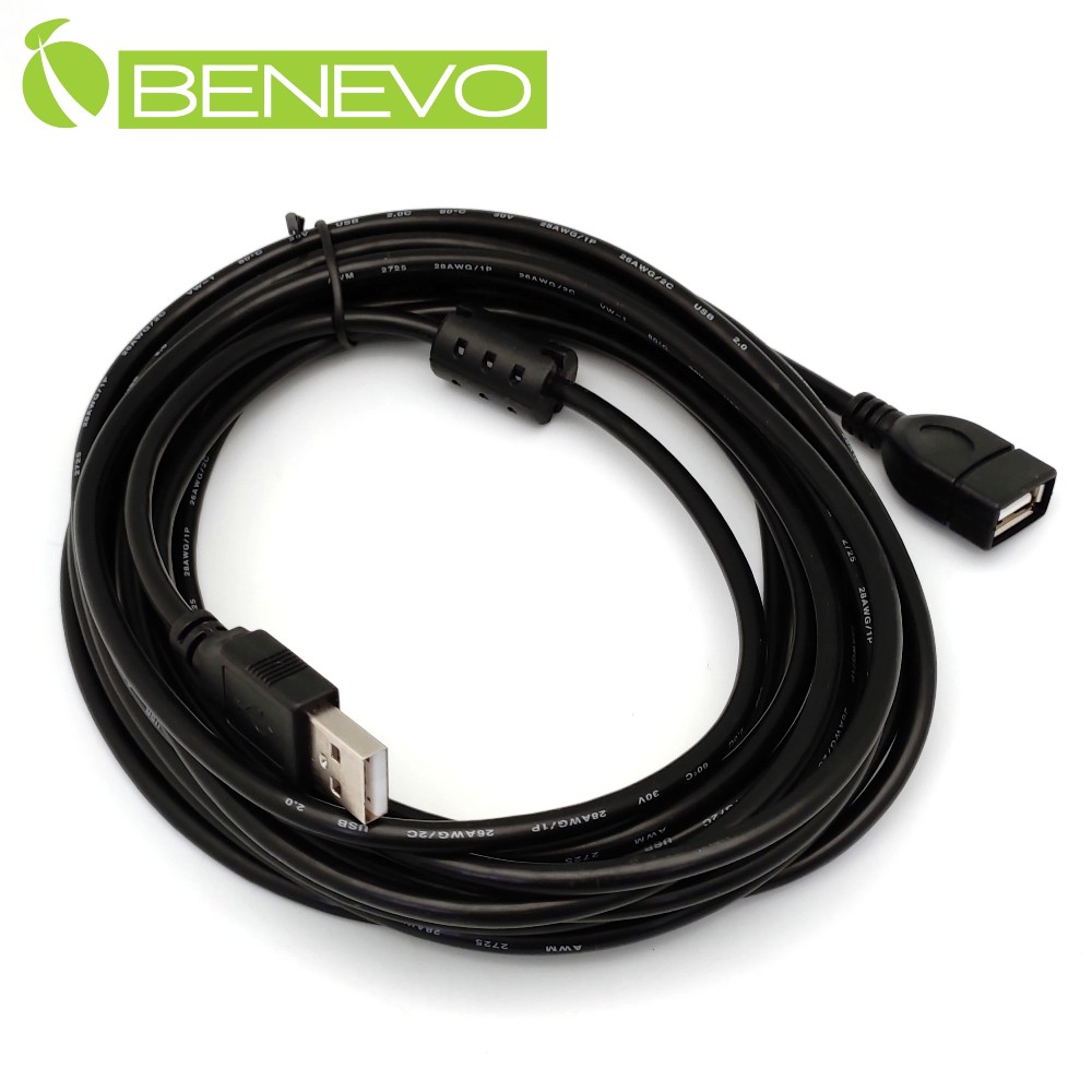 BENEVO 5米 USB2.0 A公-A母 高隔離延長線 (BUSB0500AMFG) - PChome 24h購物
