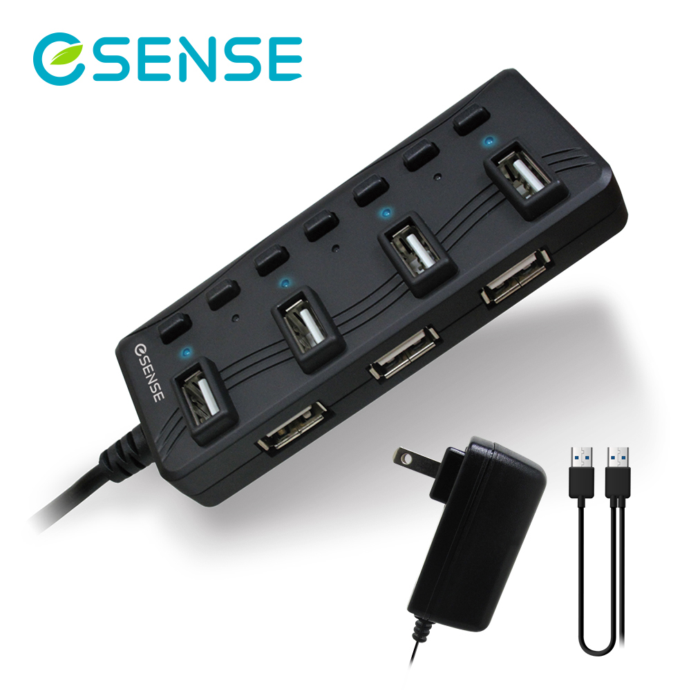 Esense 擴充戰士升級版7-Port USB2.0 HUB-2A - PChome 24h購物