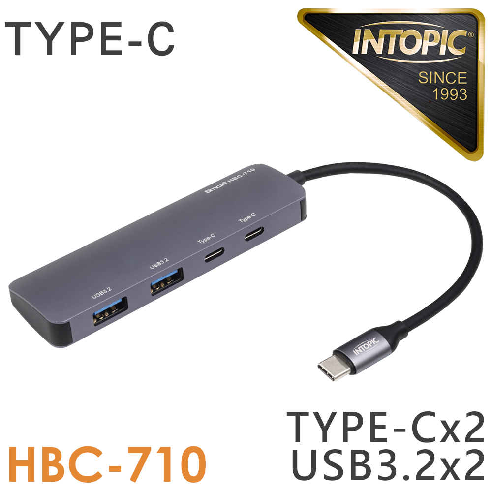INTOPIC 廣鼎 USB3.2 Type-C鋁合金高速集線器(HBC-710) - PChome 24h購物