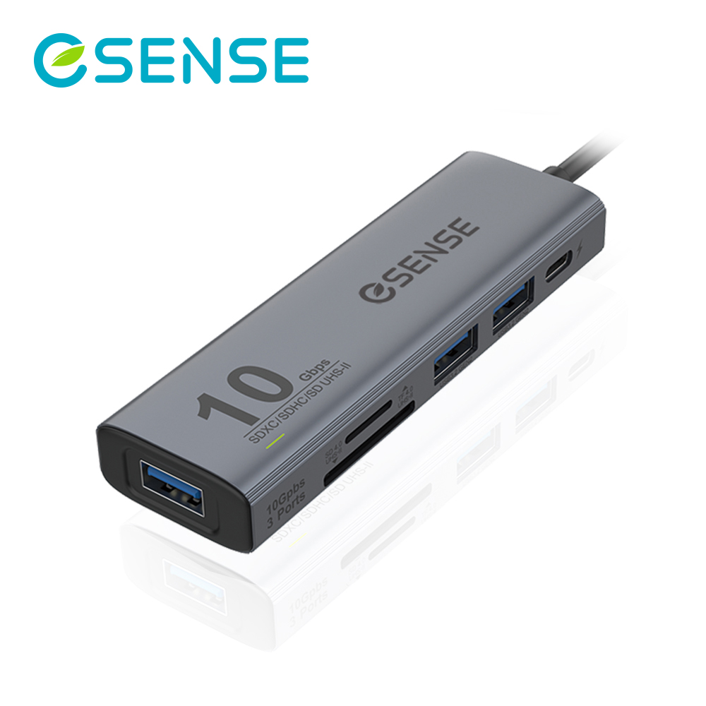 Esense C602 USB3.2 Hub + SD/TF4.0 讀卡器 - PChome 24h購物