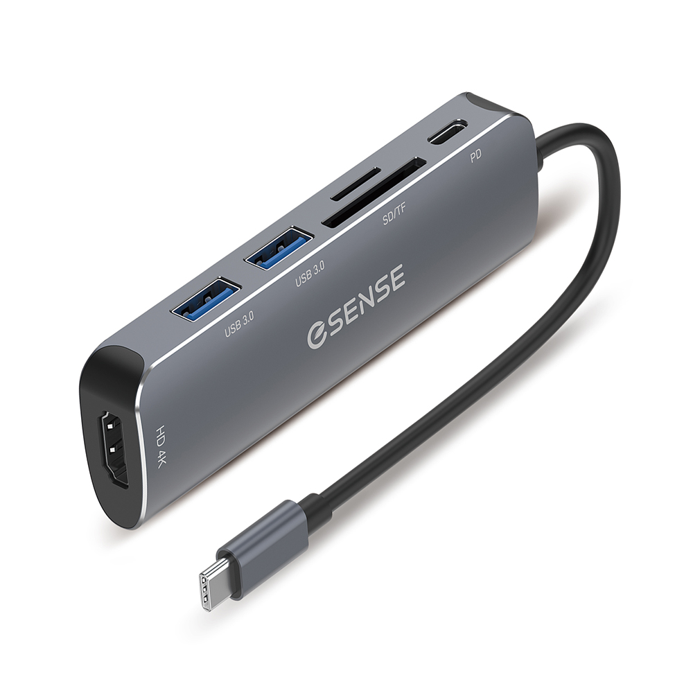 Esense Type-C TO HMDI/USB 3.0/PD 3.0/SD 轉接器 H585 - PChome 24h購物