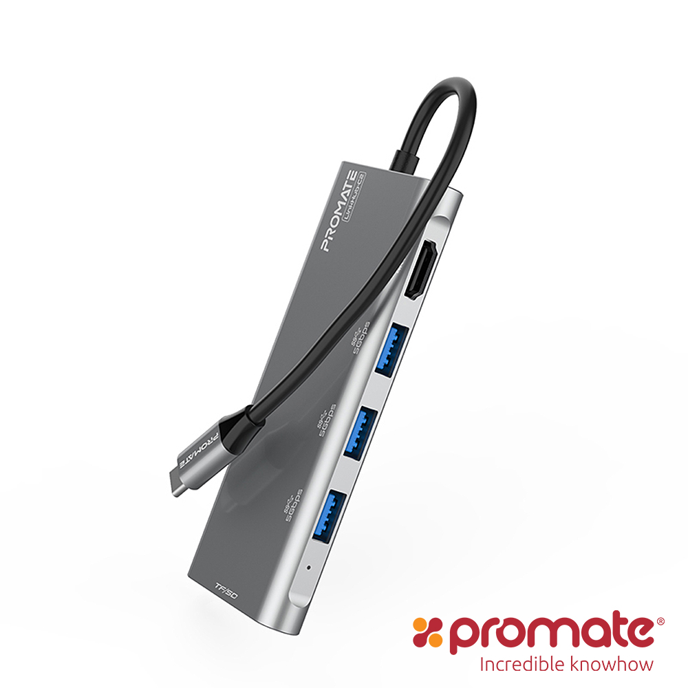 Promate USB-C to HDMI 綜合高速集線器(LinkHub-C2) - PChome 24h購物