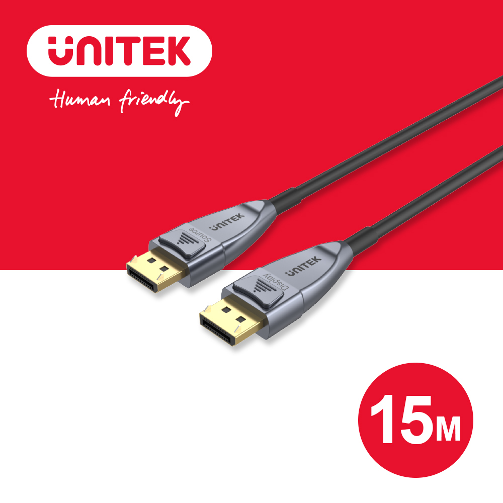 UNITEK DisplayPort 1.4版 8K60Hz / 4K144Hz / 2K165Hz 傳輸線(15M) - PChome 24h購物