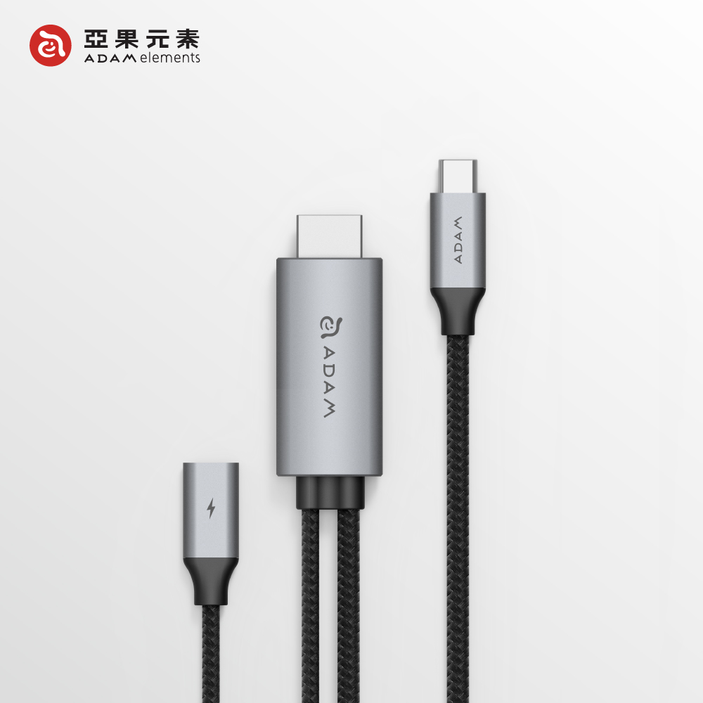 【亞果元素】CASA H180 USB-C to HDMI 4K 60Hz 轉接線含PD 100W - PChome 24h購物