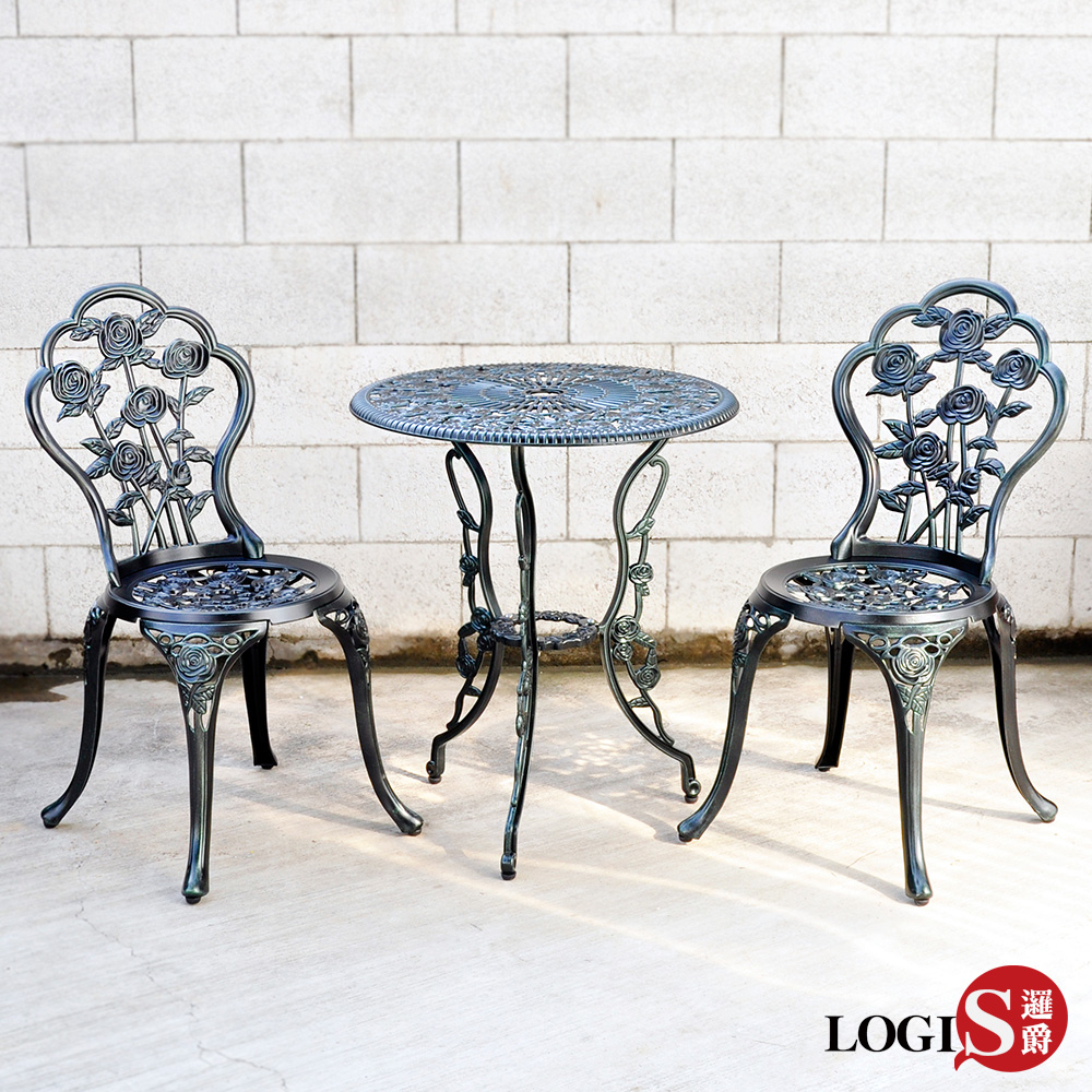 UT-2GR 花想復古鋁合金鑄鋁庭園1桌2椅 - PChome 24h購物