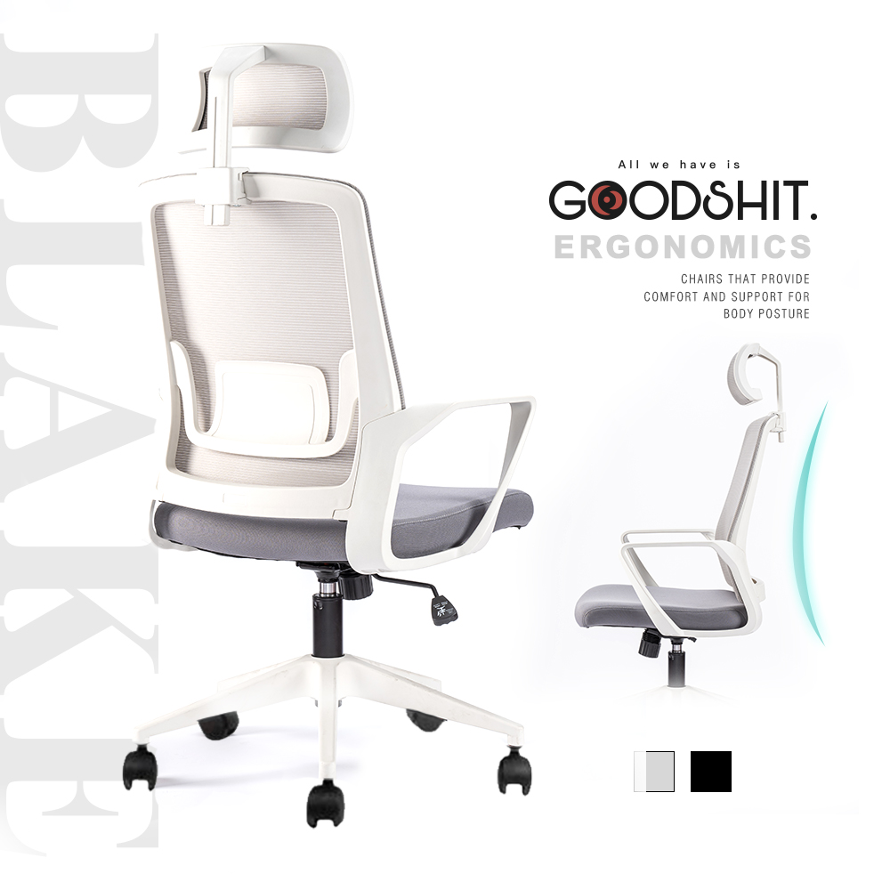 GOODSHIT. Blake布萊克人體工學椅/電腦椅/工作椅/辦公椅-頭枕款 - PChome 24h購物