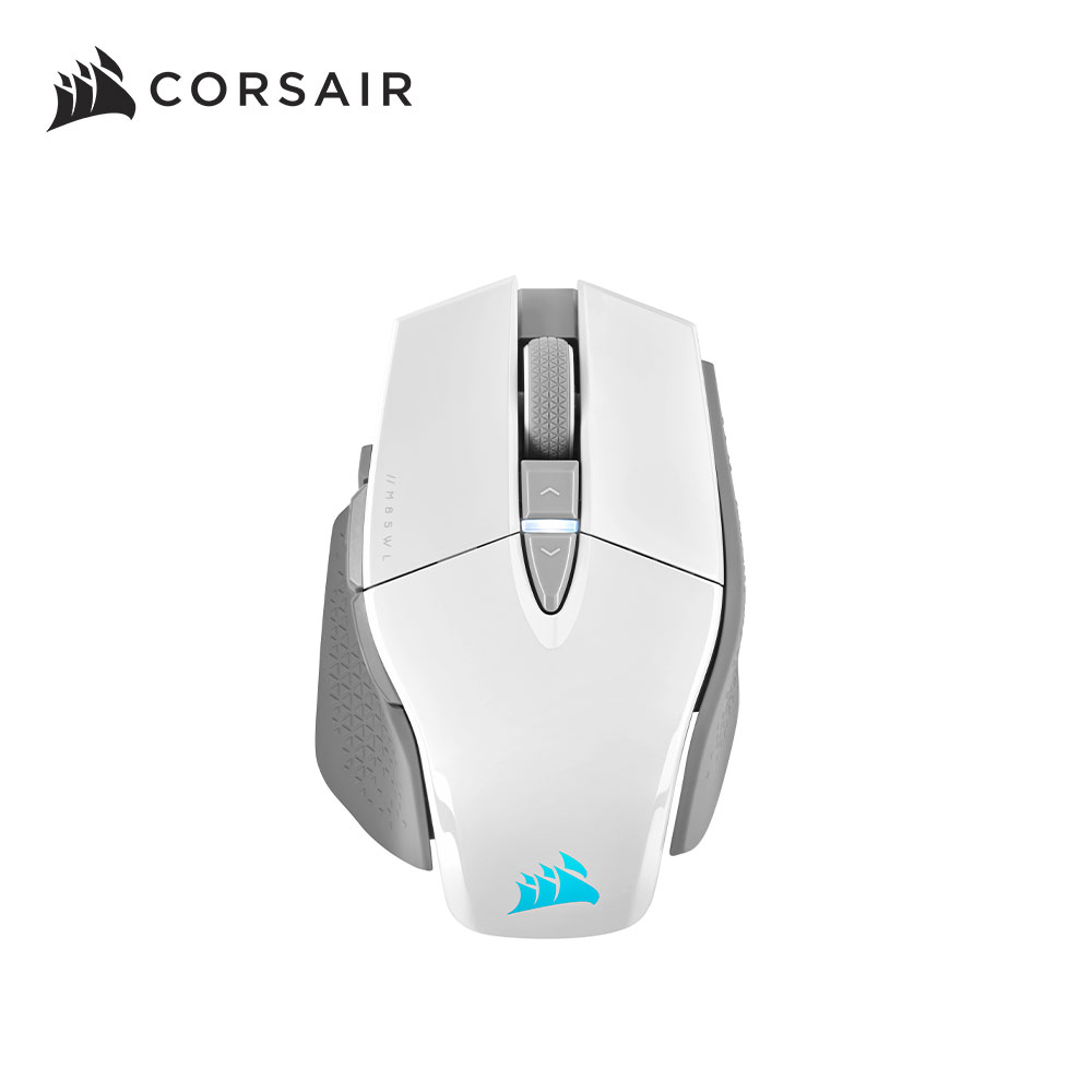 海盜船 CORSAIR M65-白 RGB ULTRA WIRELESS 無線電競滑鼠 - PChome 24h購物