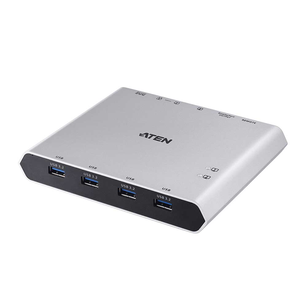 ATEN US3311 2埠USB-C 4K DisplayPort KVM 擴充切換器 + USB-C 11合1雙4K擴充基座 (UH3240) - PChome 24h購物