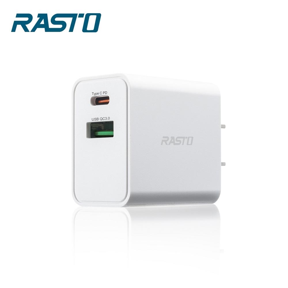 【RASTO】RB21 PD+QC 3.0雙孔充電器 - PChome 24h購物