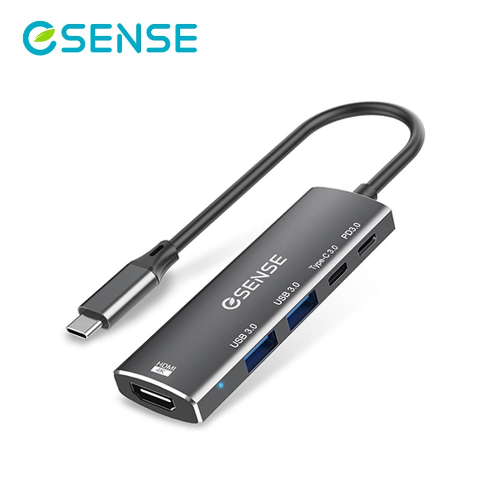 【ESENSE 逸盛】Type-C TO HDMI / USB3.0 / PD3.0轉接器 H552 - PChome 24h購物