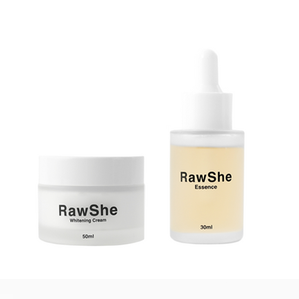RawShe 三胜肽保濕精華 + 淨透亮白乳霜 套裝組 - PChome 24h購物