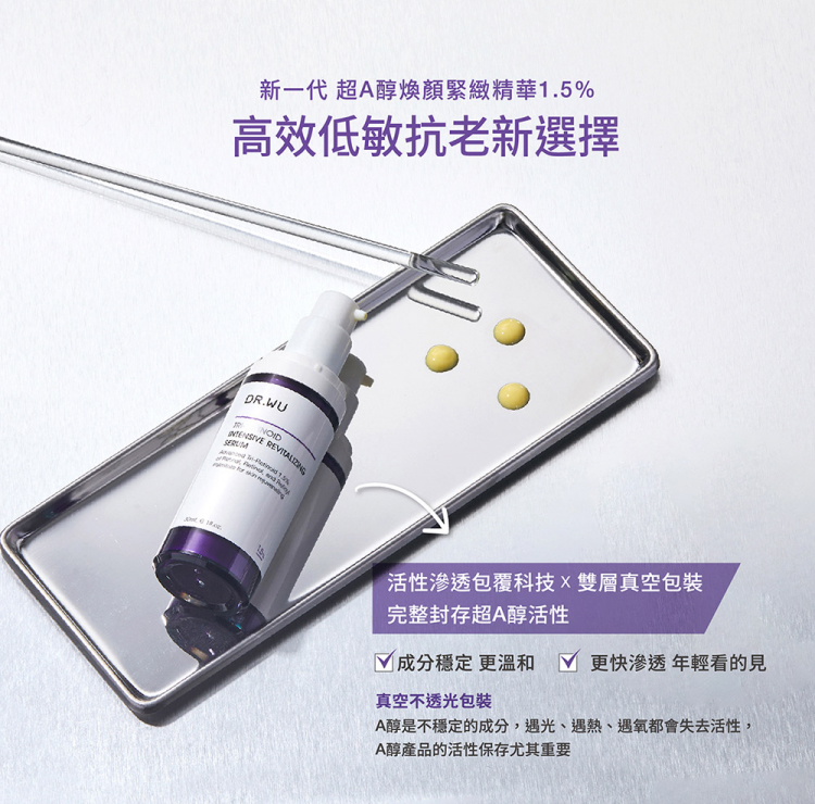 DR.WU 超A醇煥顏緊緻精華1.5%30ML - PChome 24h購物