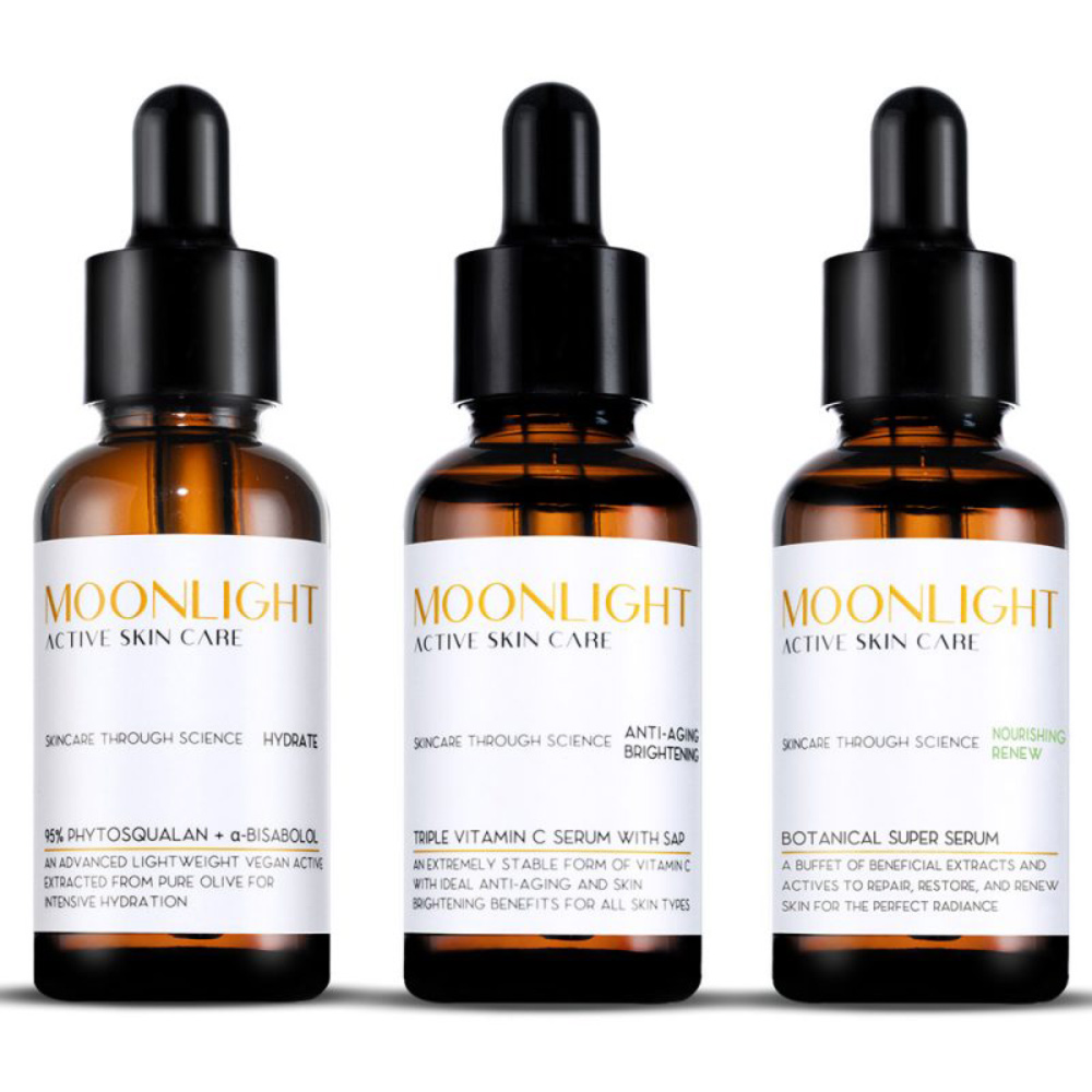 Moonlight 寵愛肌膚旗艦組30mL x3(美白精華+角鯊烷+青春奇效菁萃油) - PChome 24h購物
