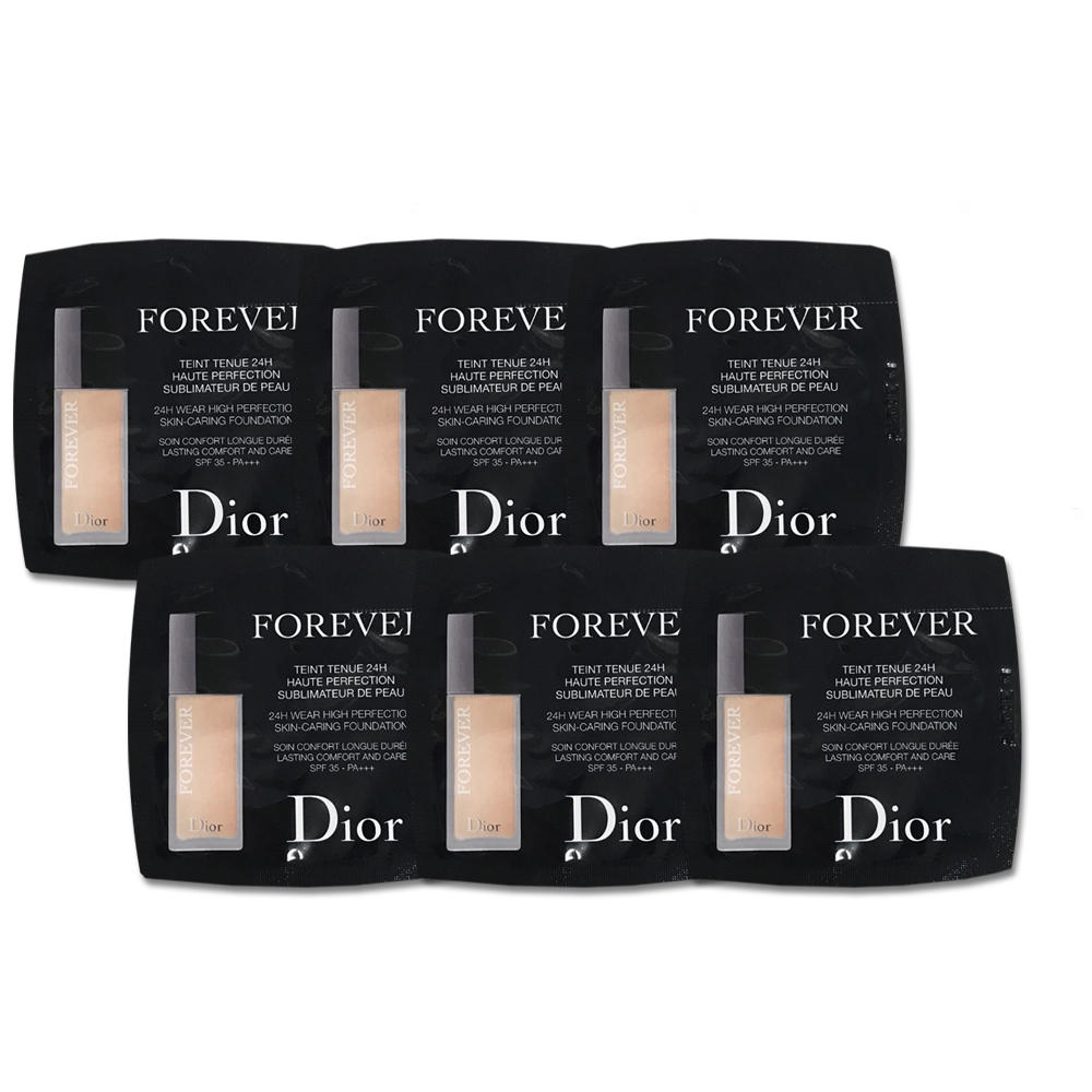 Dior迪奧 超完美持久柔霧粉底液 #1N 0.7ml (體驗包6入組) - PChome 24h購物