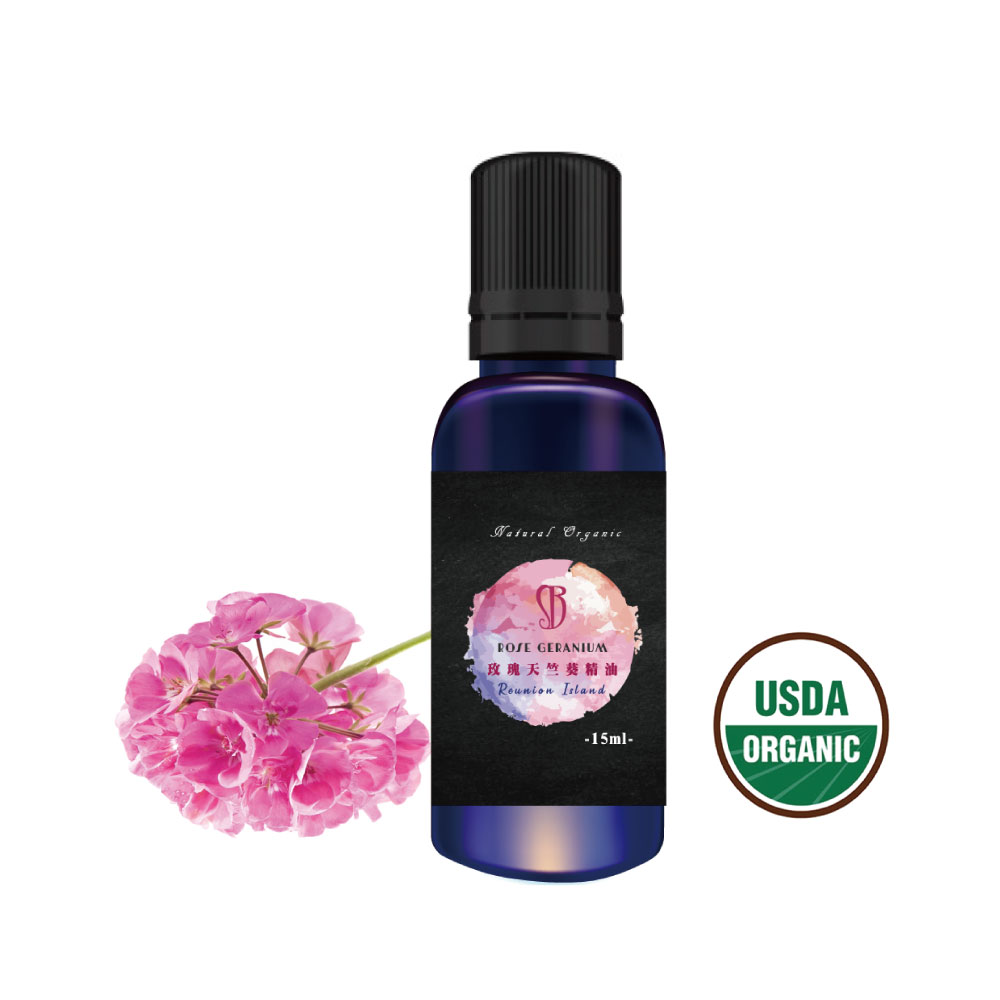 【simple beauty 健康美人】有機玫瑰天竺葵精油15ml單方純精油 - PChome 24h購物