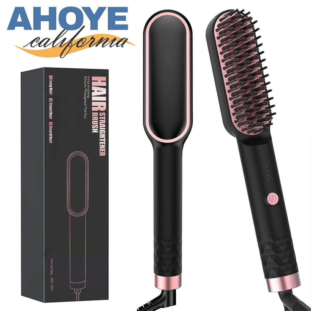 【Ahoye】負離子直髮梳 (110-240V國際電壓) 整髮梳 負離子梳 - PChome 24h購物