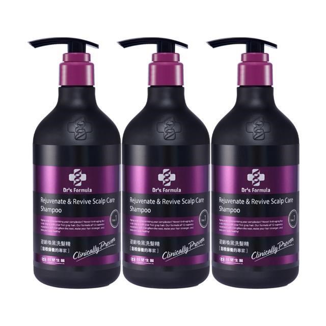 《台塑生醫》Dr's Formula逆齡喚黑洗髮精580g*3入 - PChome 24h購物