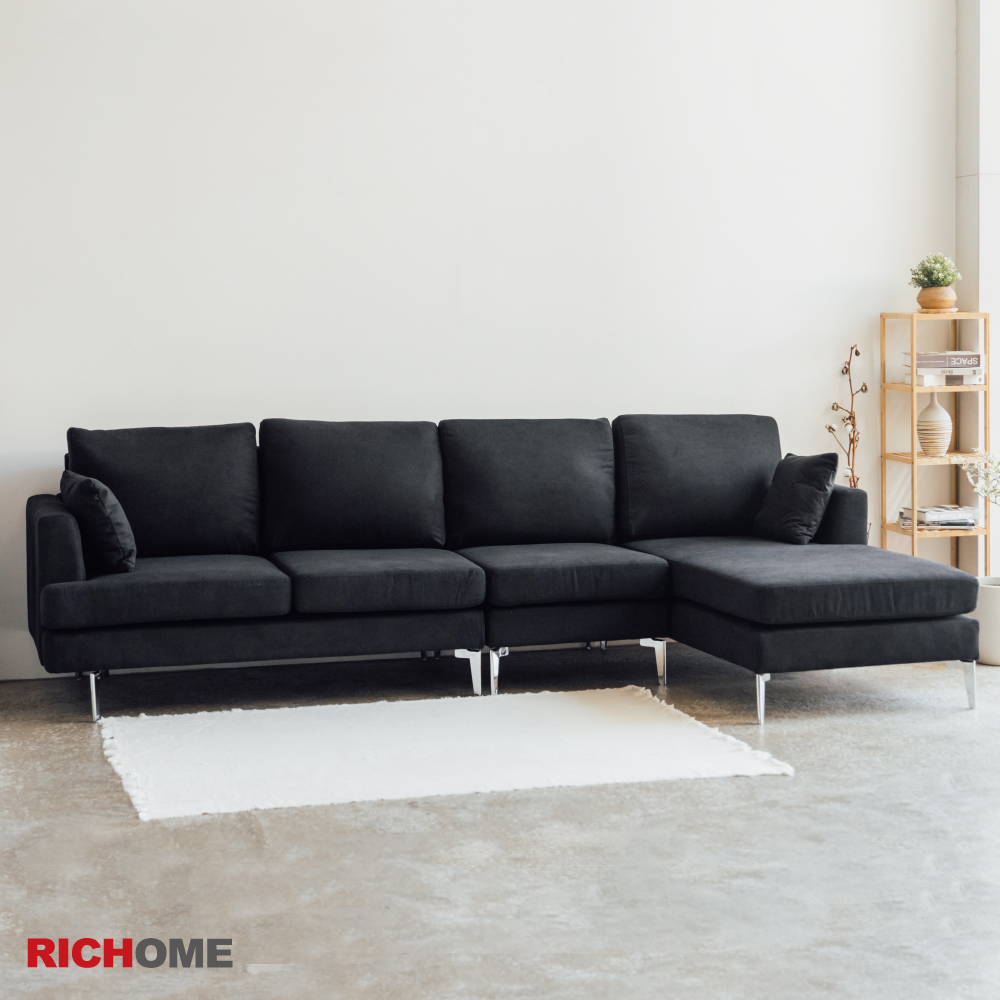 【RICHOME】漢普敦L型獨立筒布沙發 - PChome 24h購物