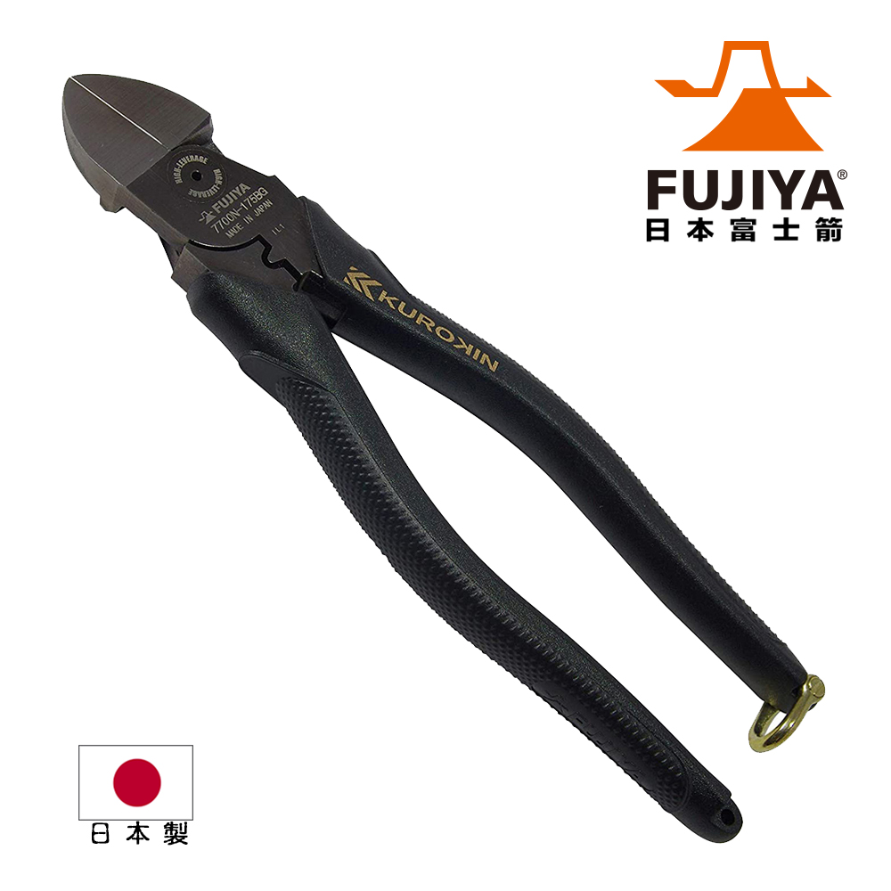 【FUJIYA】強力型斜口鉗-偏芯薄刃 175mm(黑金)-7700N-175BG - PChome 24h購物