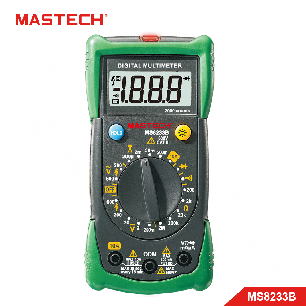 MASTECH 邁世 MS8233B 數字萬用表 - PChome 24h購物