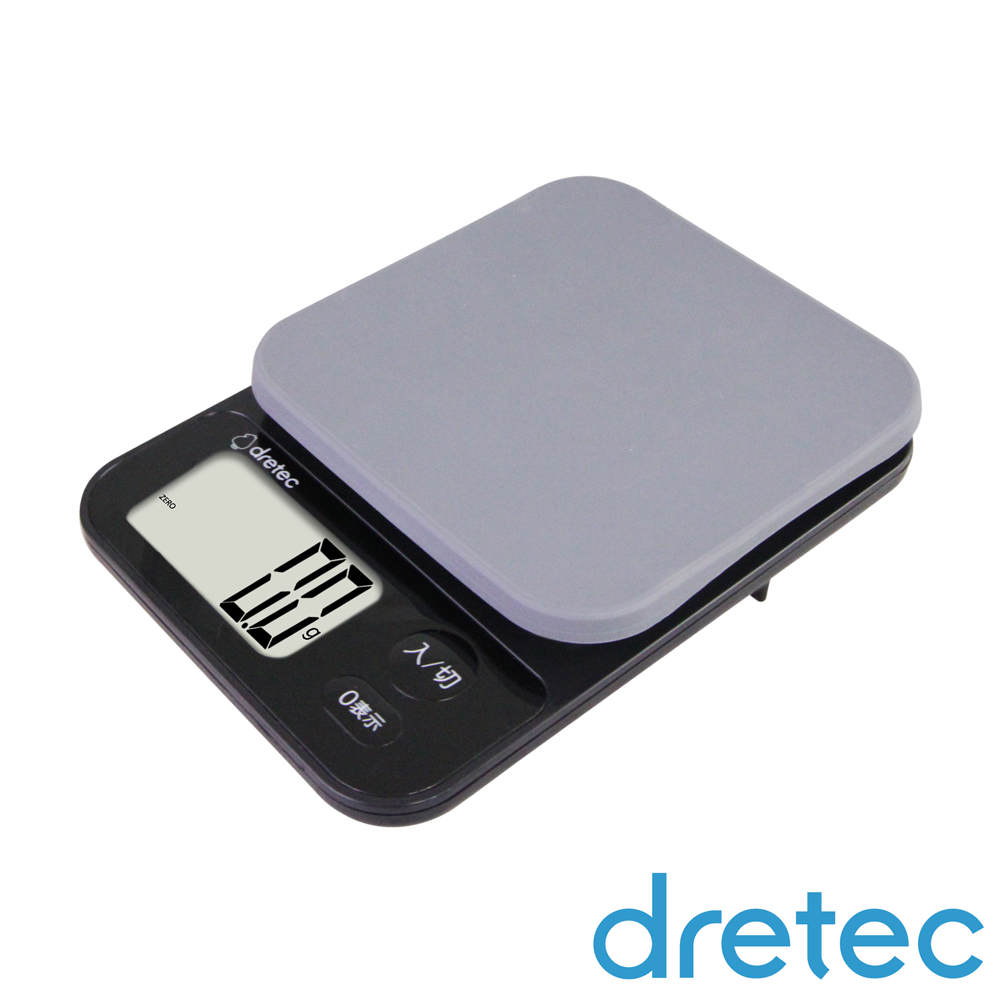 【日本dretec】New「布蘭格」速量型電子料理秤-黑色-3kg/0.1g - PChome 24h購物