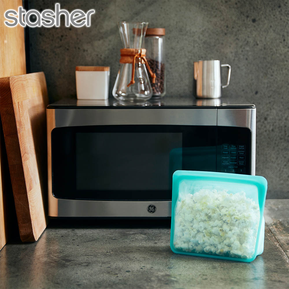 Stasher 站站矽膠密封食物袋-湖水藍 - PChome 24h購物