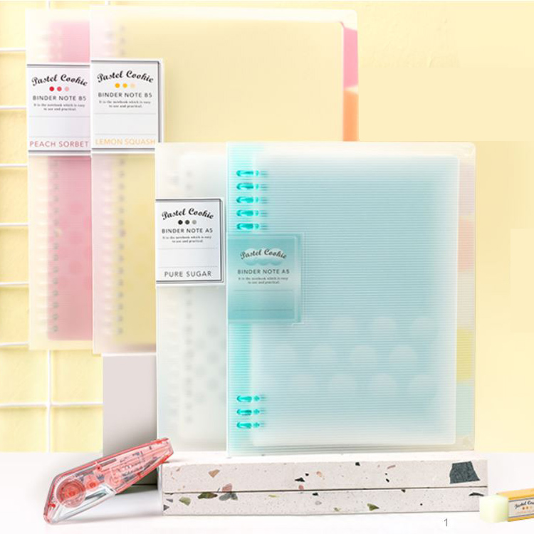 KOKUYO Pastel Cookie 8孔活頁本U罫40枚B5- - PChome 24h購物