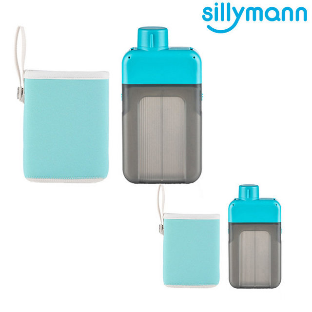 【韓國sillymann】 親子款扁平時尚水壺500ml+300ML - PChome 24h購物