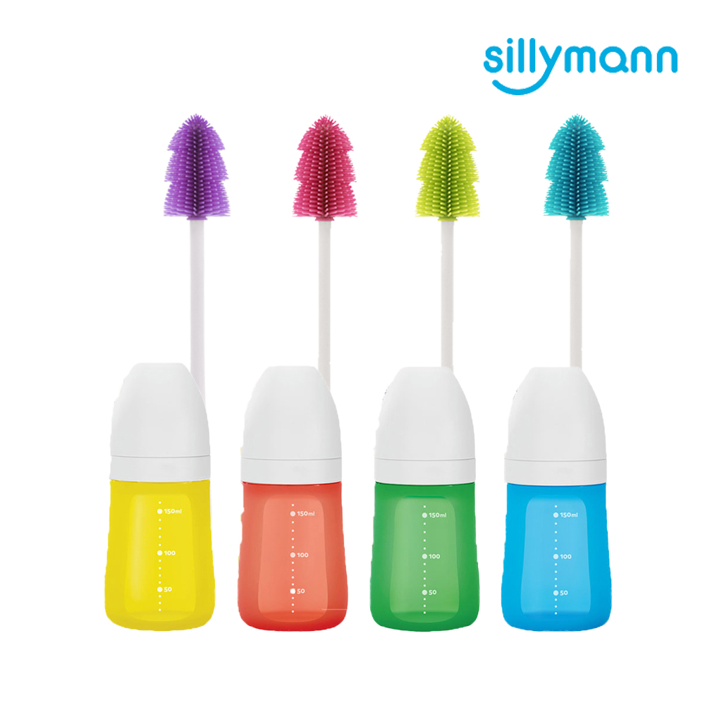 【韓國sillymann】 100%鉑金矽膠奶瓶160ml+奶瓶刷超值組 - PChome 24h購物