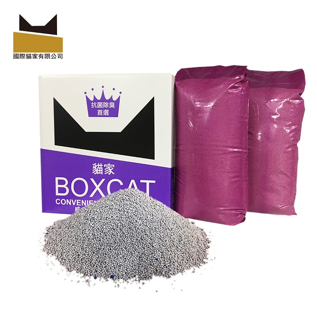 國際貓家 BOXCAT紫標 奈米銀除臭小球貓砂(12L) - PChome 24h購物