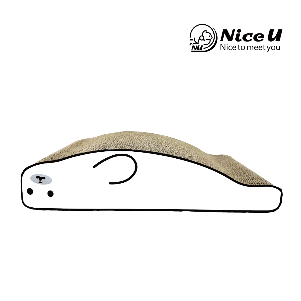 【NiceU毛樂趣】翻肚海豹貓抓板 - PChome 24h購物
