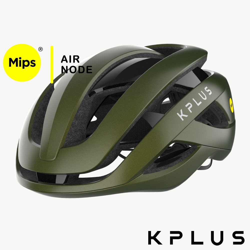 KPLUS 單車安全帽公路競速系列 可拆洗Mips Air Node系統ALPHA Helmet-夜幕綠 - PChome 24h購物